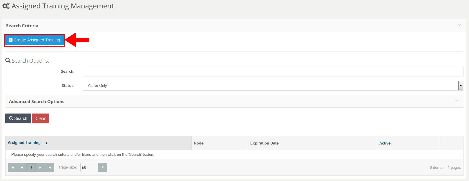 Assigned Training Management Overview