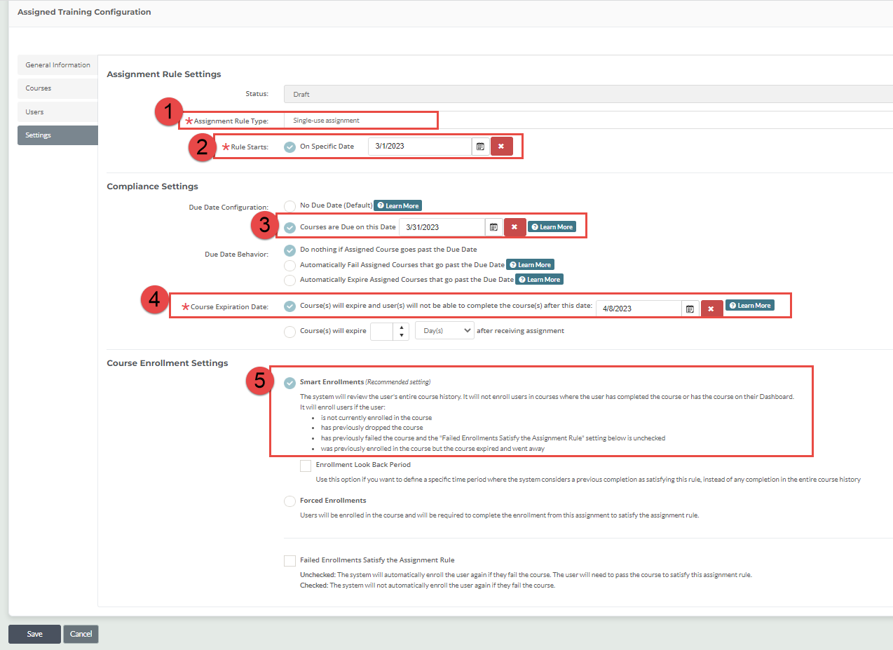 Example Single-use Assignment