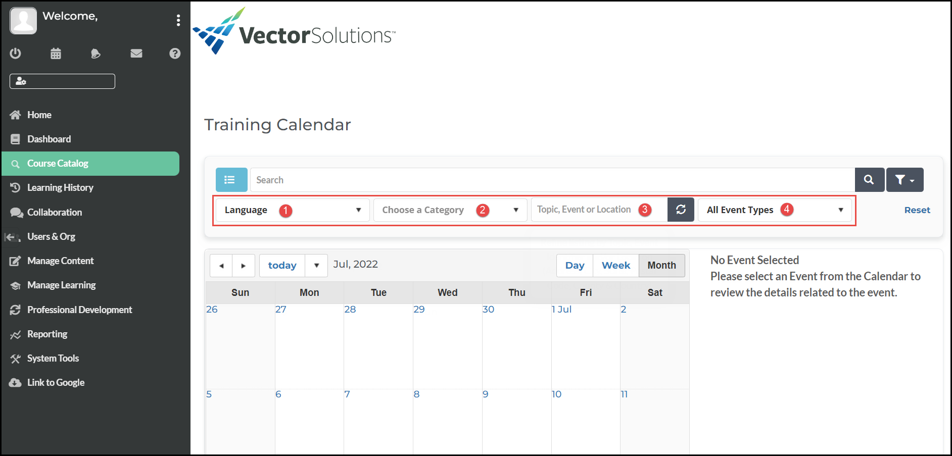 Understanding the Course Catalog filter (Storefront model only) Understanding the Course Catalog filter (Storefront model only)