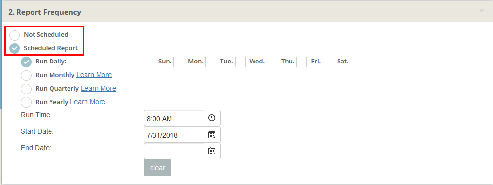 Reporting Step-by-Step Overview