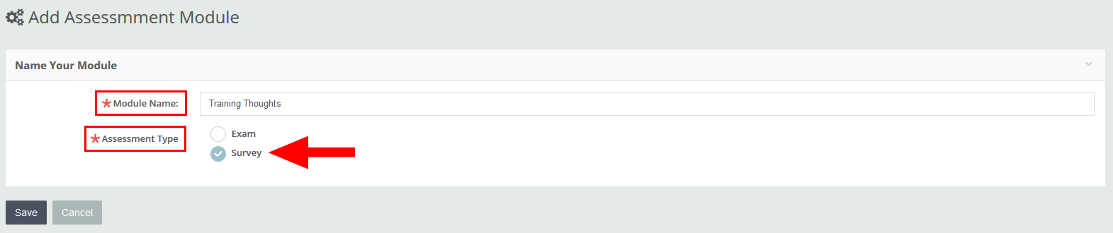 Assessment Module (Surveys)