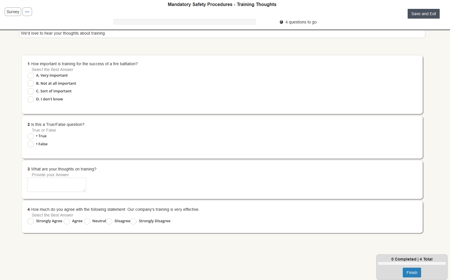 Assessment Module (Surveys)
