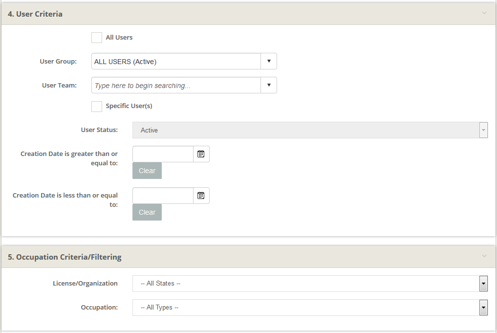 Course Enrollments Report