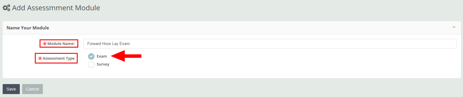 Assessment Module (Exams)