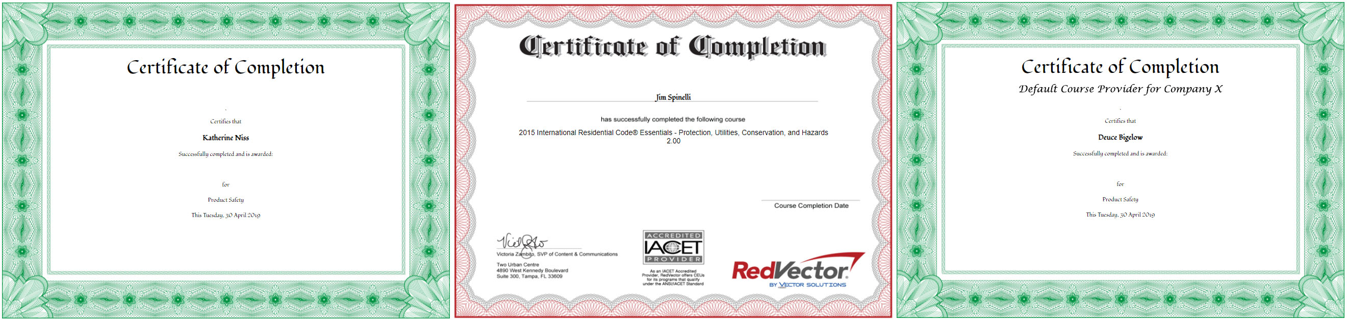 Bulk Certificate Report