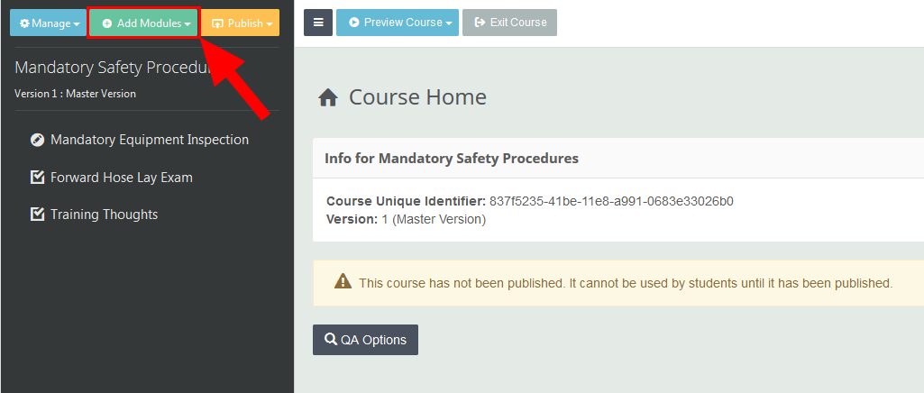 Linked Course Module