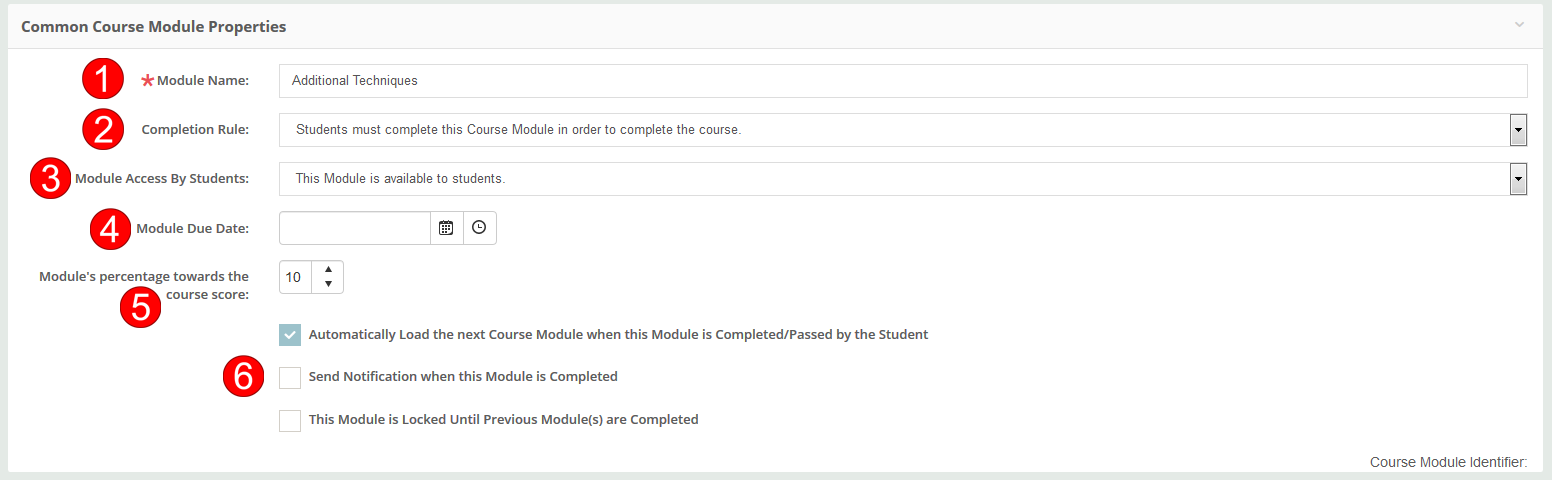 Linked Course Module
