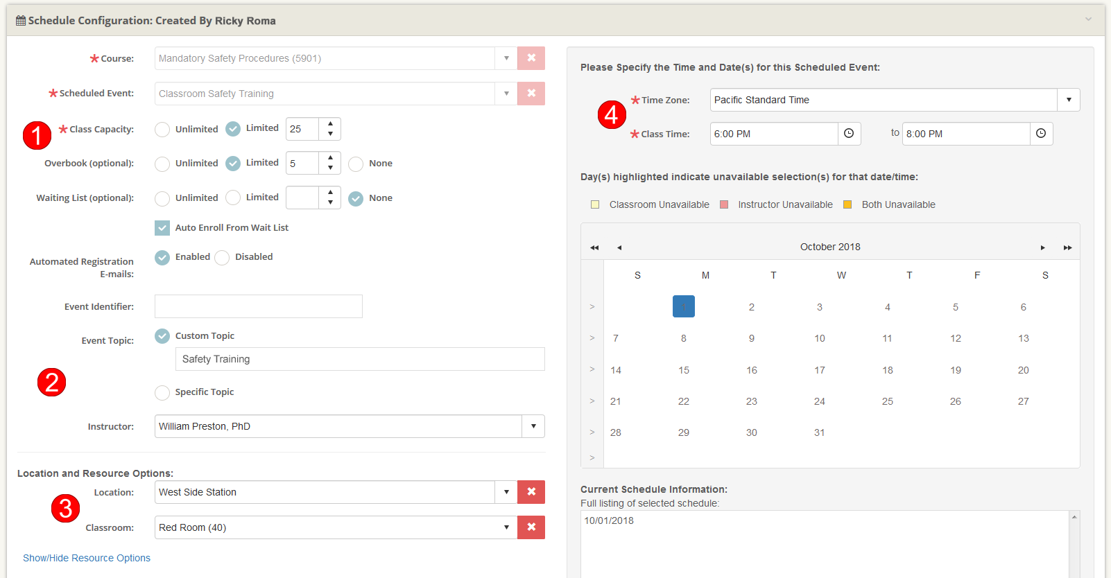 Scheduled Event Module