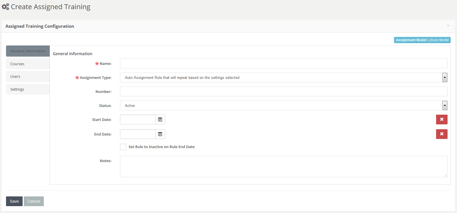 Manage Learning Overview