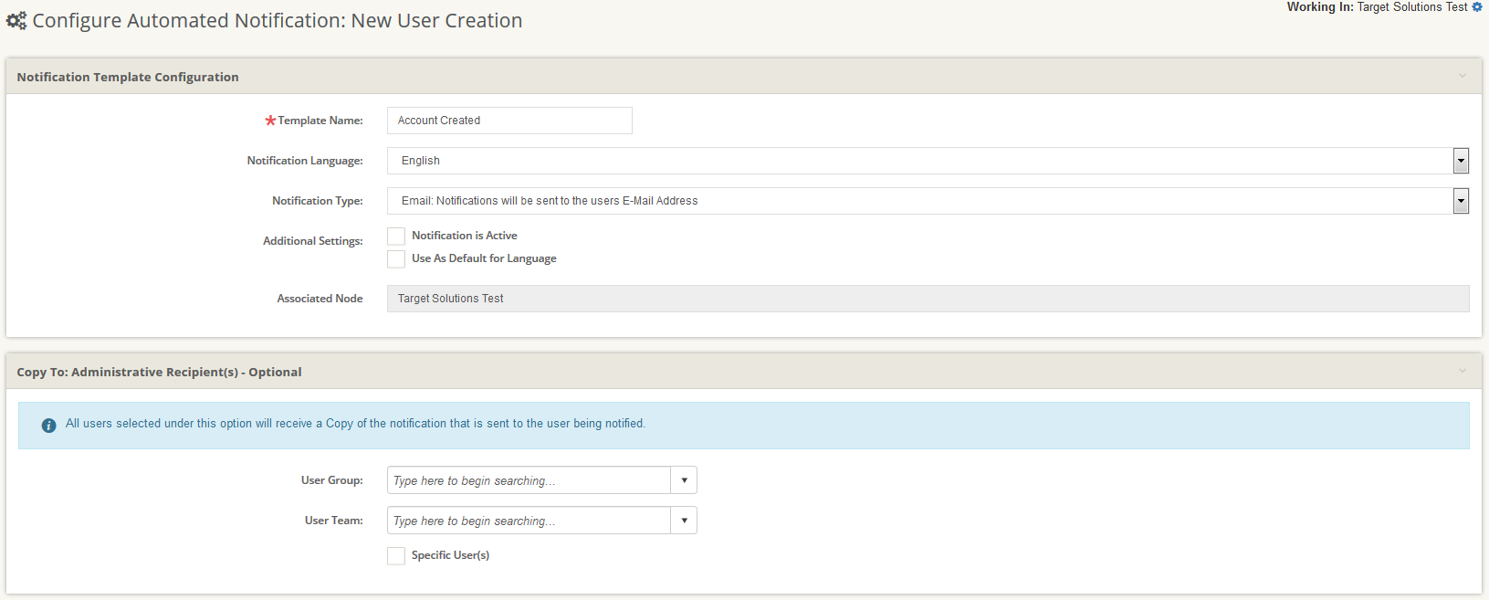 Manage Automated Notifications