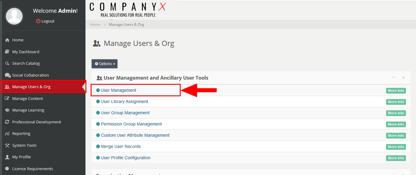 User Management Quick Guide