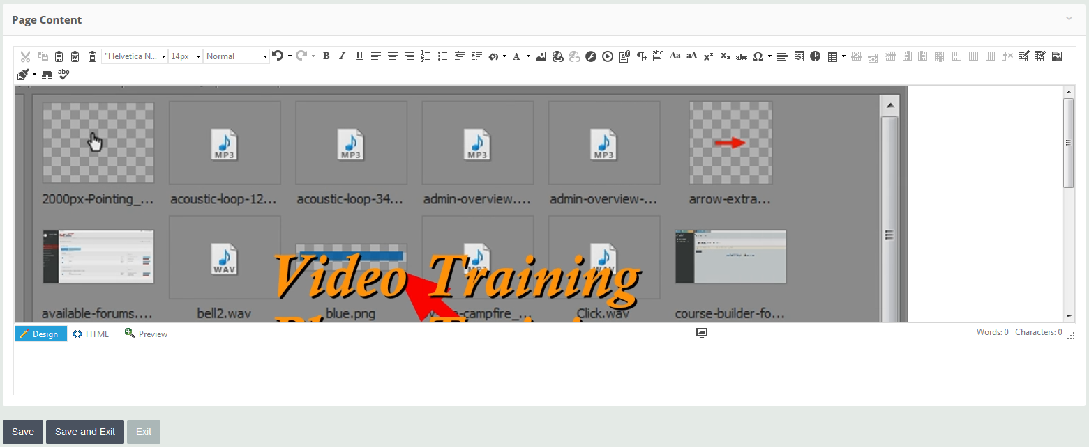 Embedding a Video Within a Course