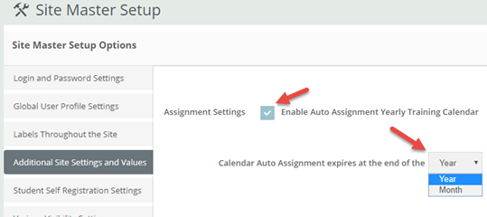 Calendar Training Assignment Overview