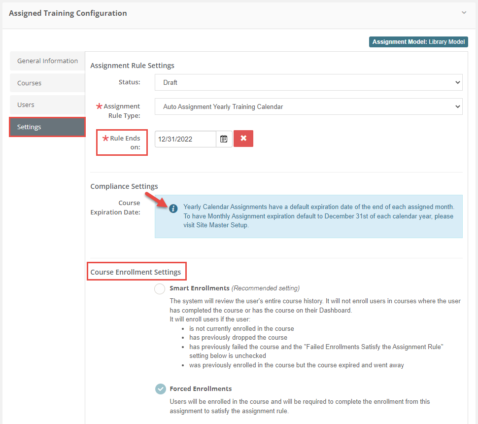 Calendar Training Assignment Overview