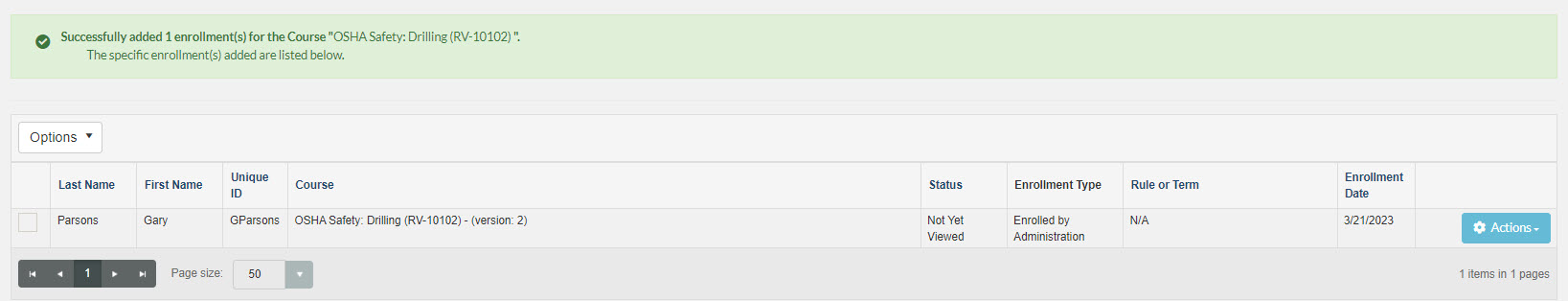 How Do I Enroll a User Into a Course?