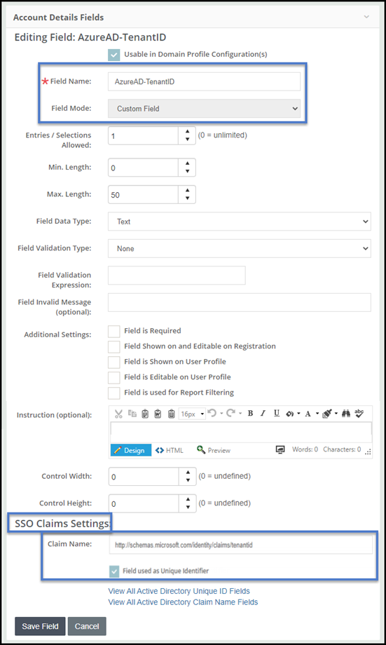 Azure AD SSO Integration