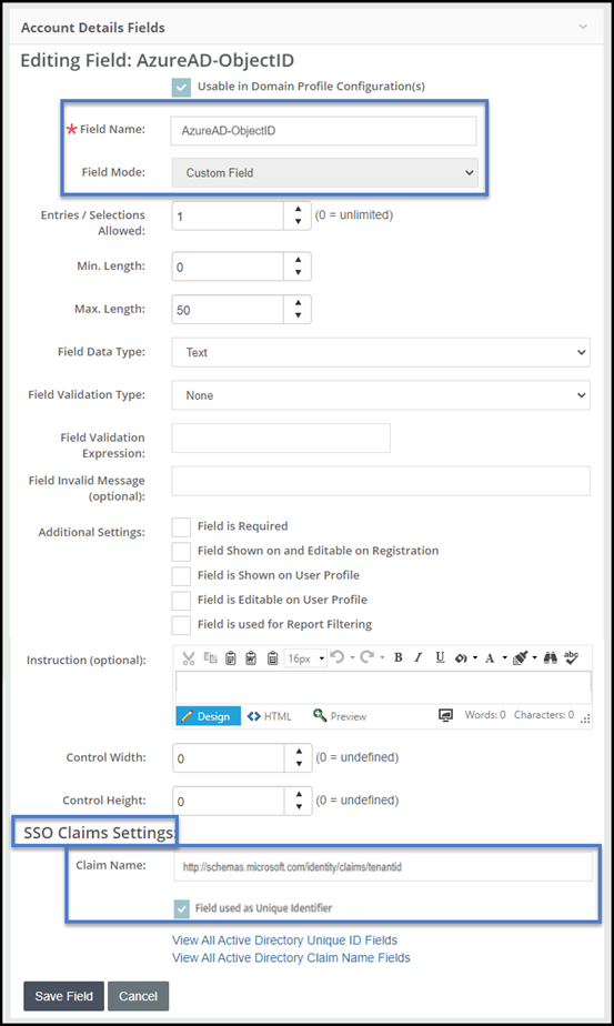 Azure AD SSO Integration