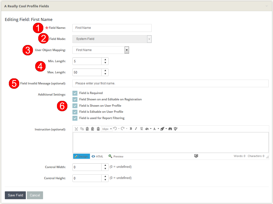 User Profile Configuration Overview