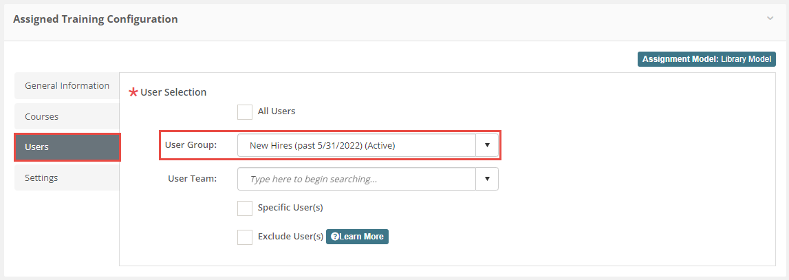 New Hire Training Using A User Group