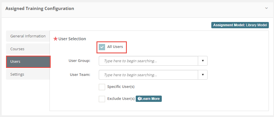 New Hire Training Using All Users