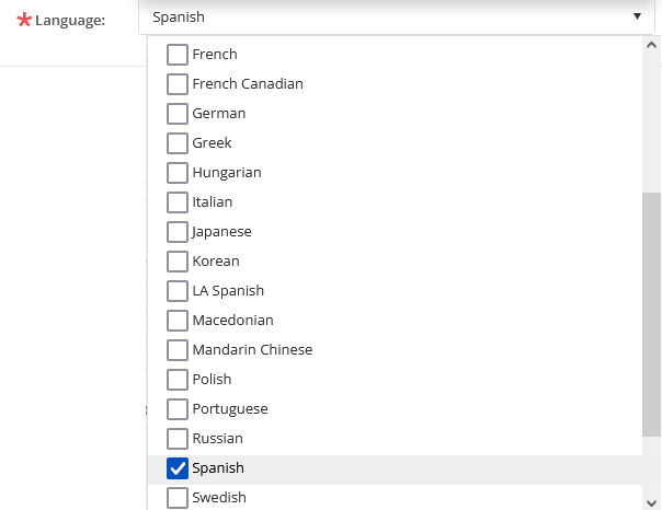 Custom Course Language Setting