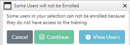 New Assignment Feature: Alert for Users Without Course Access
