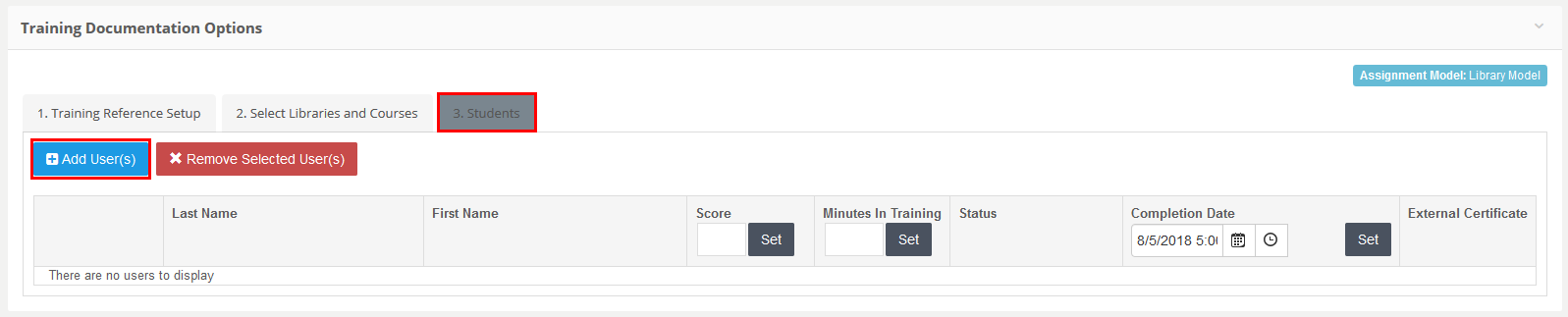 Create New Training Documentation