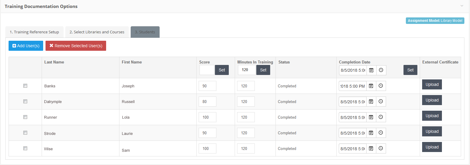Create New Training Documentation