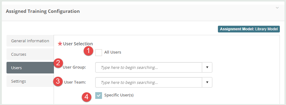 Assigned Training Management Overview
