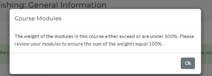 How To Weigh Your Course Modules