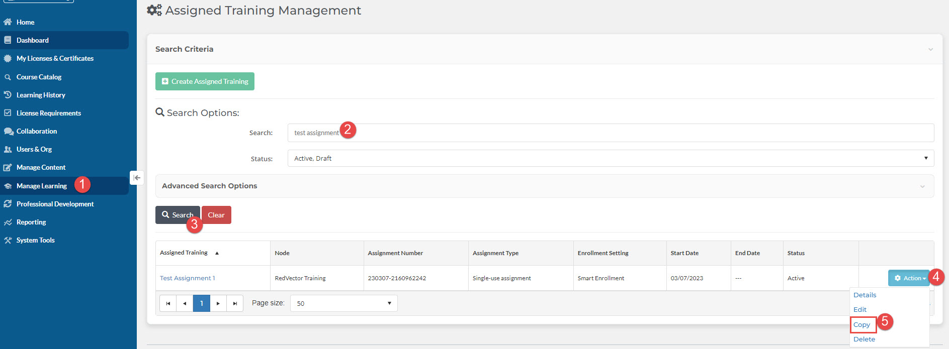 Copying an Existing Assignment Rule