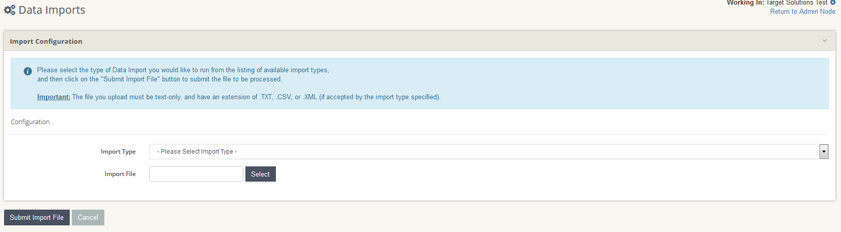 Importing Data & Documents